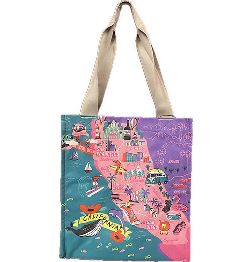 Chalo SF Cali Map Shopping Bag – Little Red Hen