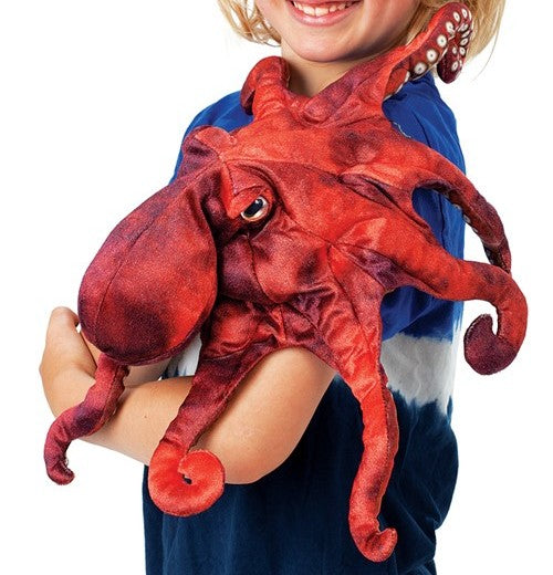 Folkmanis Puppets Red Octopus Hand Puppet – Little Red Hen
