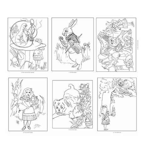 alice in wonderland disney coloring book