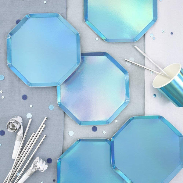 Side Plates "Blue Holographic" – Little Red Hen