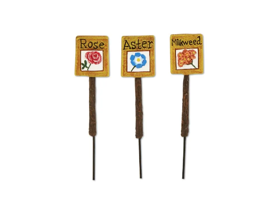 Mini Flower Markers (Set of 3) – Little Red Hen